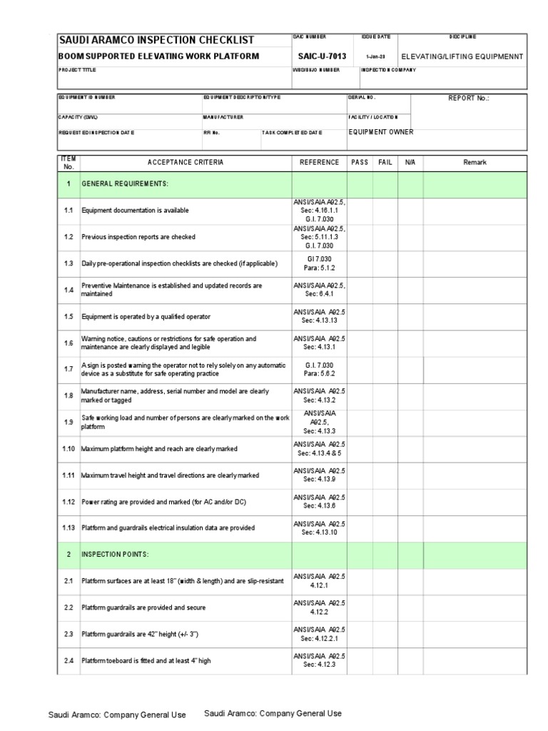 SAIC-U-7013 - Boom Supported E. W. P.-2023 | PDF