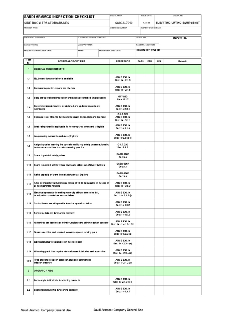 Saic-U-7010 - Side Boom Tractor-Cranes-2023 | PDF | Crane (Machine) | Wire