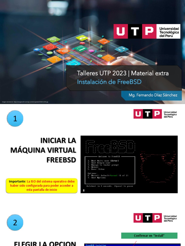 Guía de Instalación de FreeBSD 2023 | PDF | Teclado | Dirección IP