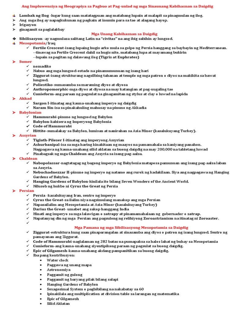 Ang Impluwensiya NG Heograpiya Sa Pagbuo at Pag | PDF