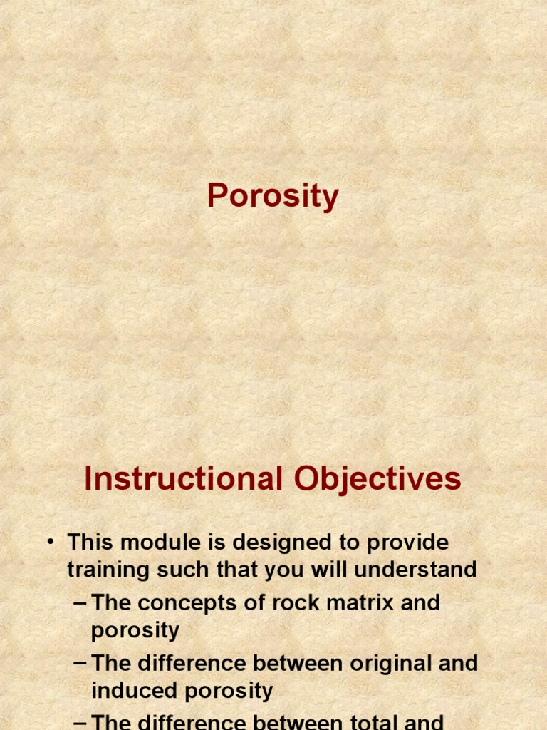 02 Porosity | PDF | Porosity | Earth Sciences