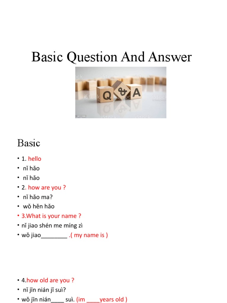 Basic Question and Answer | PDF