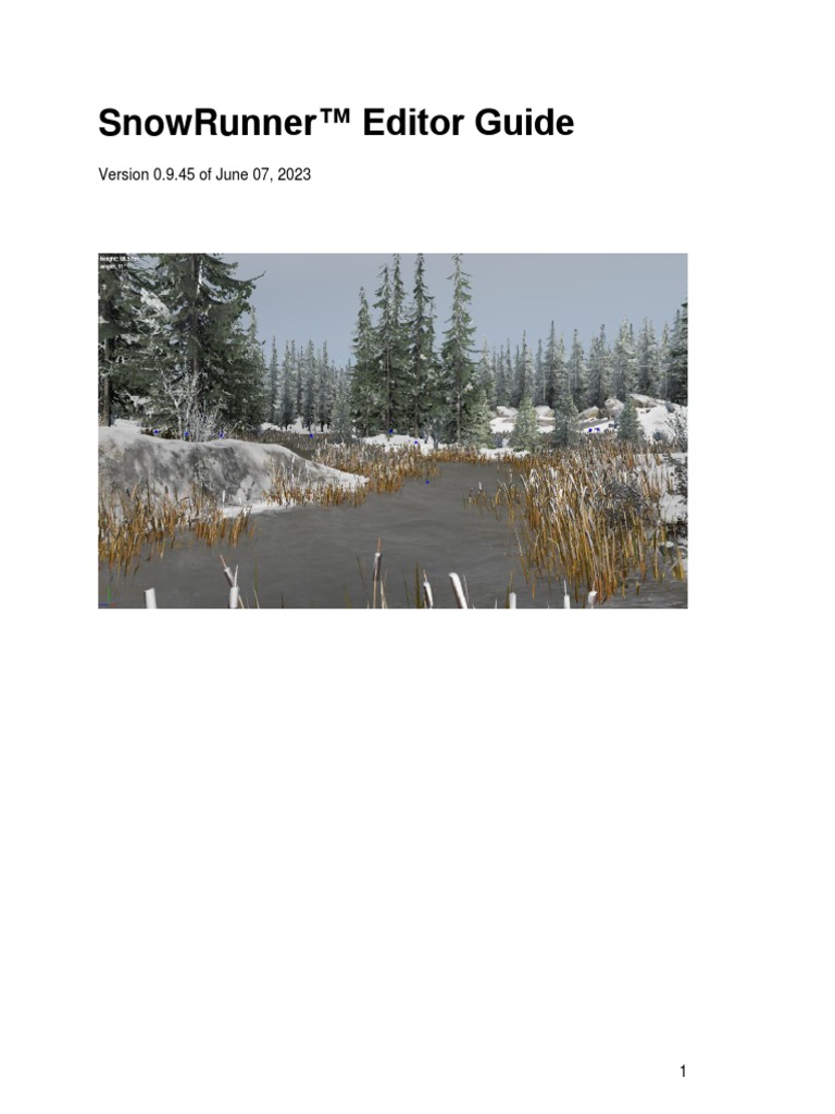 Snowunner Editor Guide | PDF | Computer File | Directory (Computing)