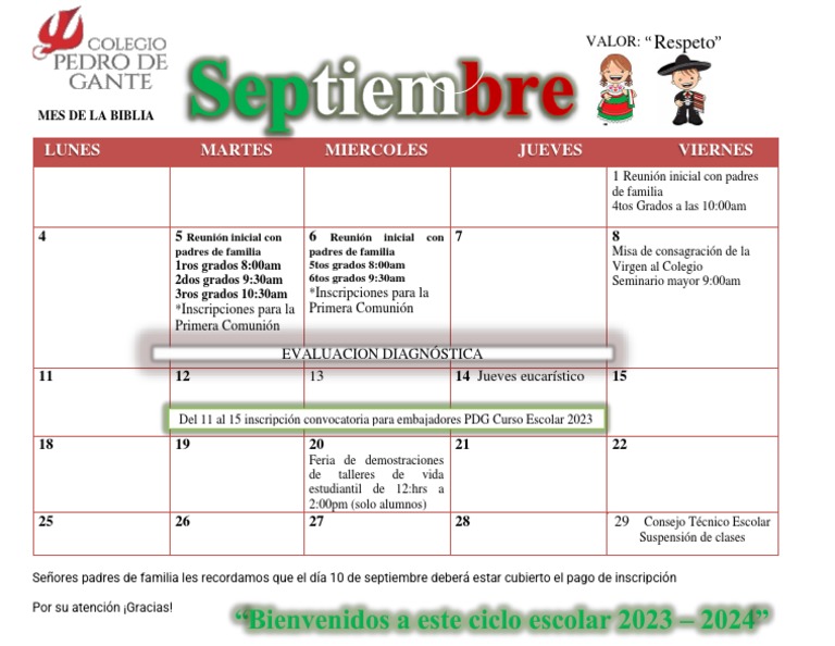 Calendario Septiembre | PDF