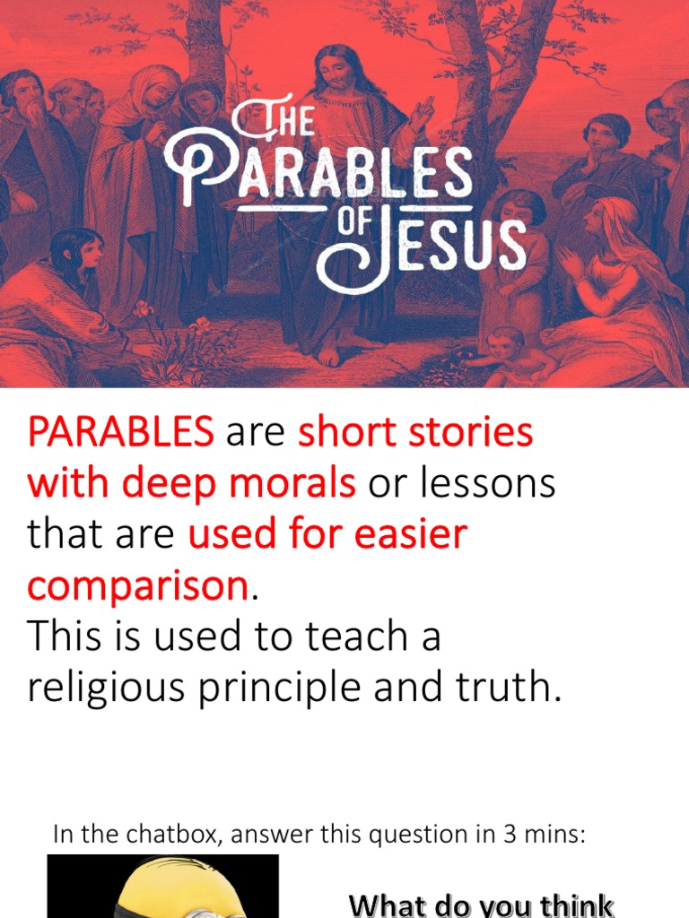 (2Q) Week 4 - Parables of The Kingdom | PDF | Parables Of Jesus ...
