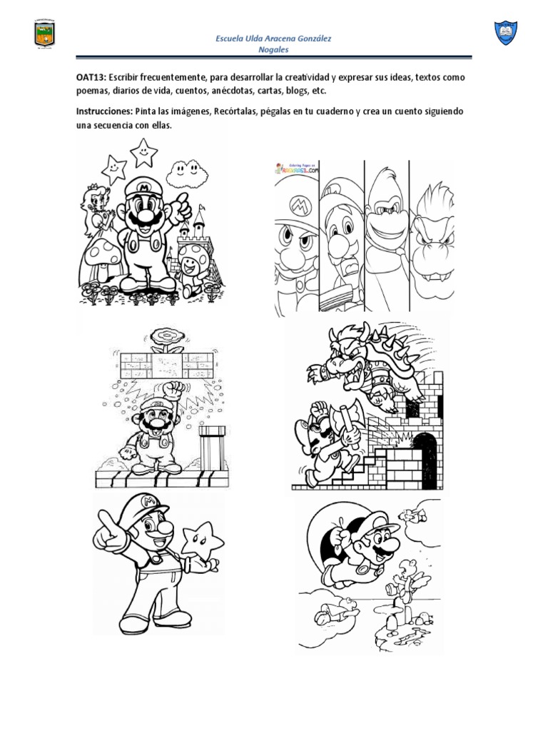 Imagenes Cuento Mario Bros Pdf