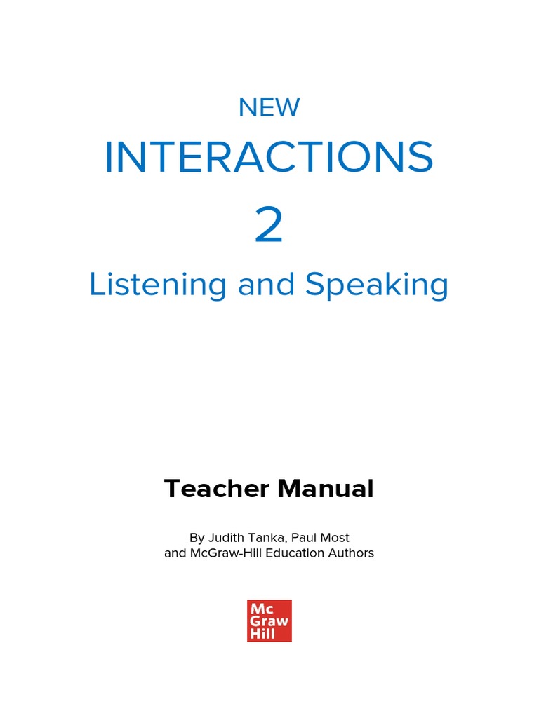 Listening and Speaking 2 - Teacher's Resource | PDF | Reading ...