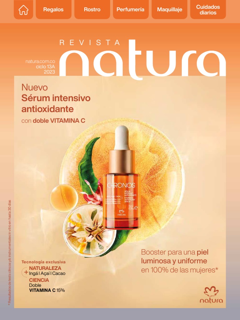 Natura C13A | PDF | Productos cosméticos | Antioxidante