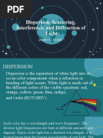 Differences of Dispersion, Scattering, Interfere | PDF | Diffraction ...