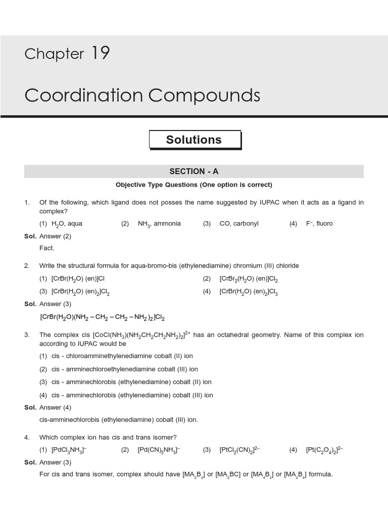 Chem Coordination Compounds9 | PDF