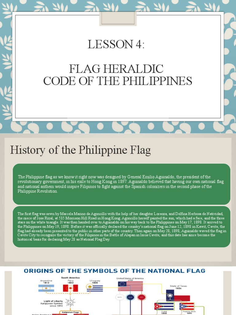 Lesson 4-Flag Heraldic Code of The Philippines | PDF