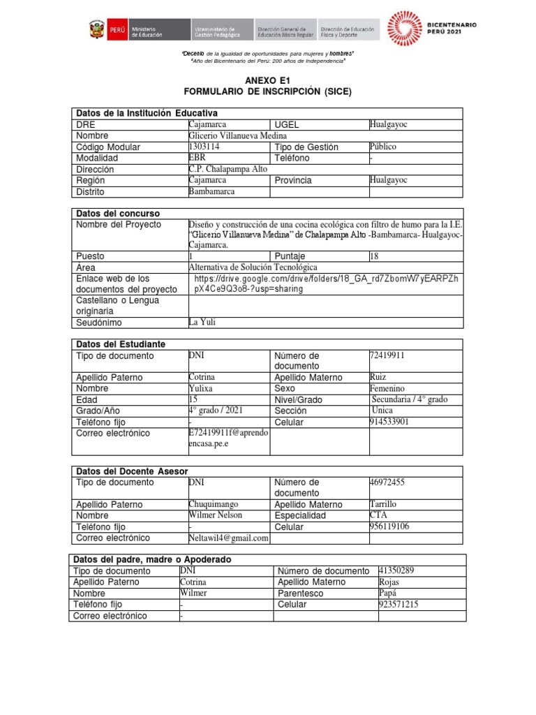 Anexos Eureka 2021 | PDF