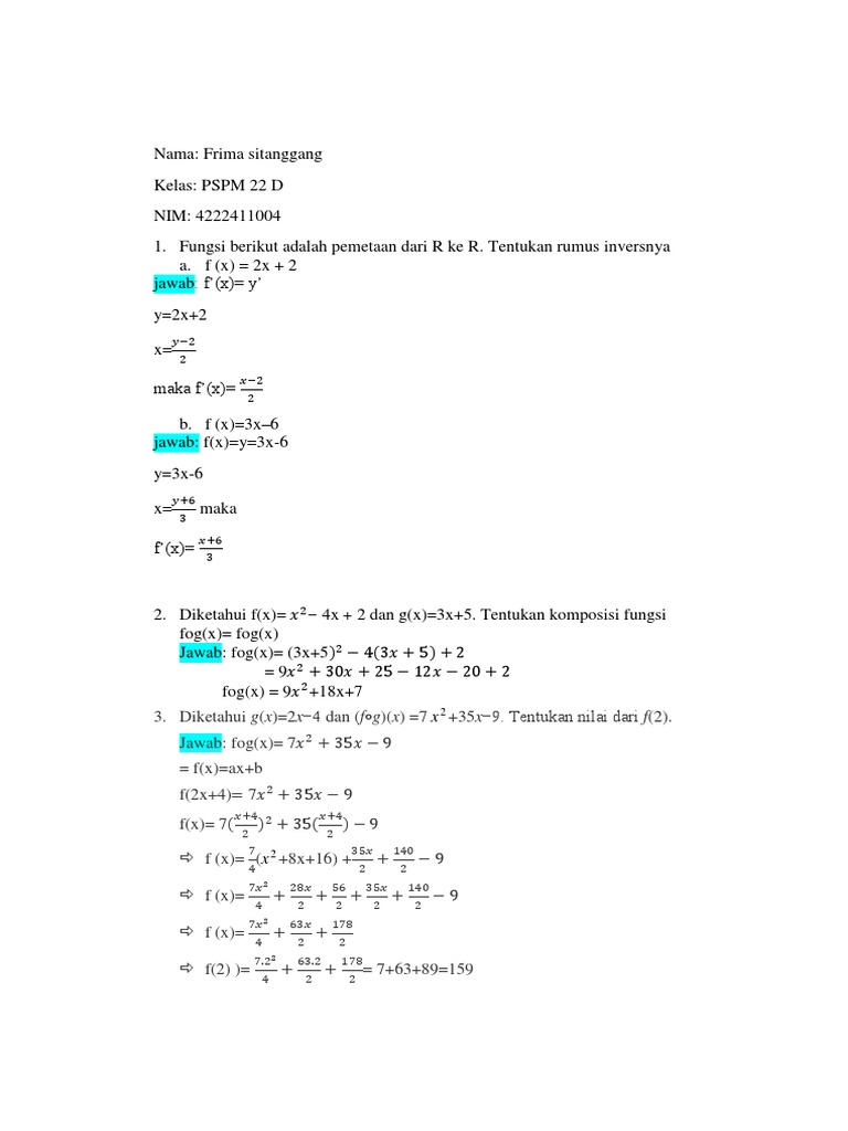 Kumpulan Soal Tes Akhir Himpunan Dan Logika PERT 14 | PDF