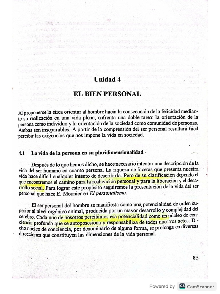 El Bien Personal | PDF