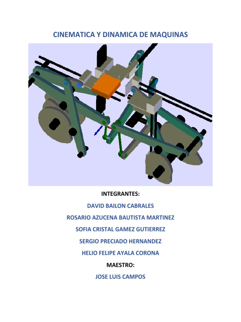 Cinematica y Dinamica de Maquinas | PDF | Matemáticas | Objetos matemáticos