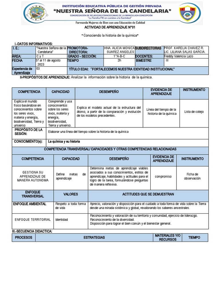 Sesion de Aprendizaje 2023 | Descargar gratis PDF | Aprendizaje | Vida Sesion de Aprendizaje 2023 | Descargar gratis PDF | Aprendizaje | Vida