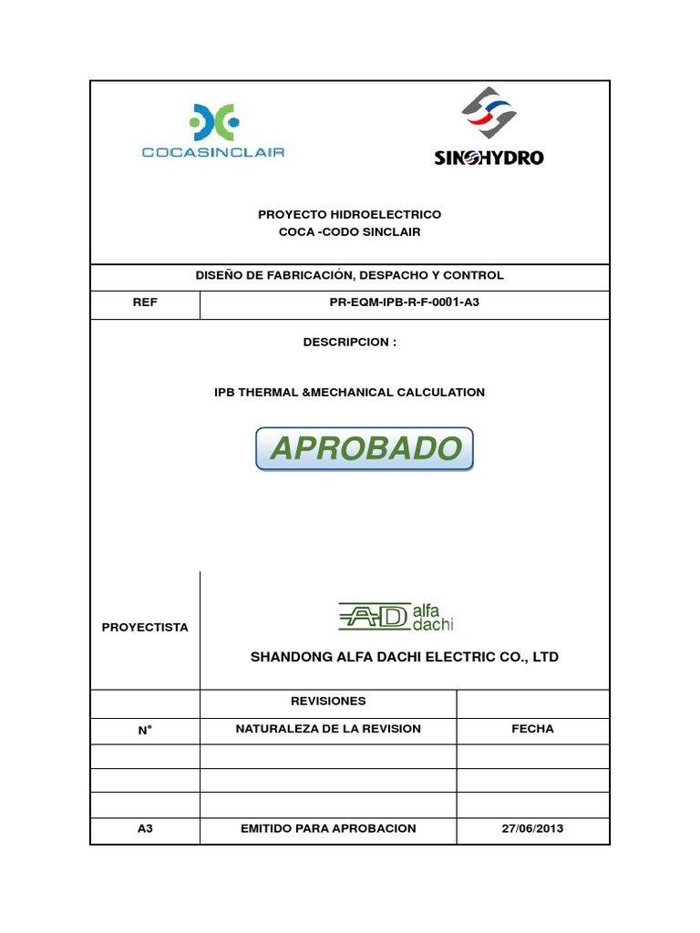 Adj1.PR-EQM-IPB-R-F-0001-A3-4598MR16 Calculation Report of IPB | PDF ...