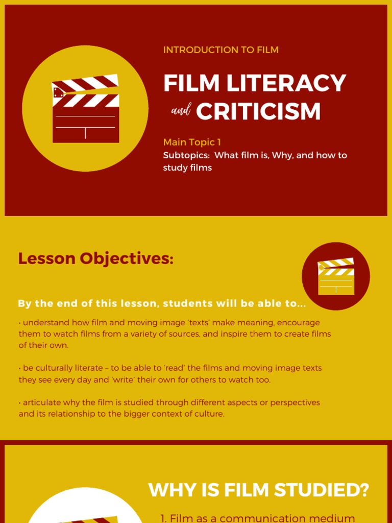 Introduction To Film | Download Free PDF | Literacy | Color