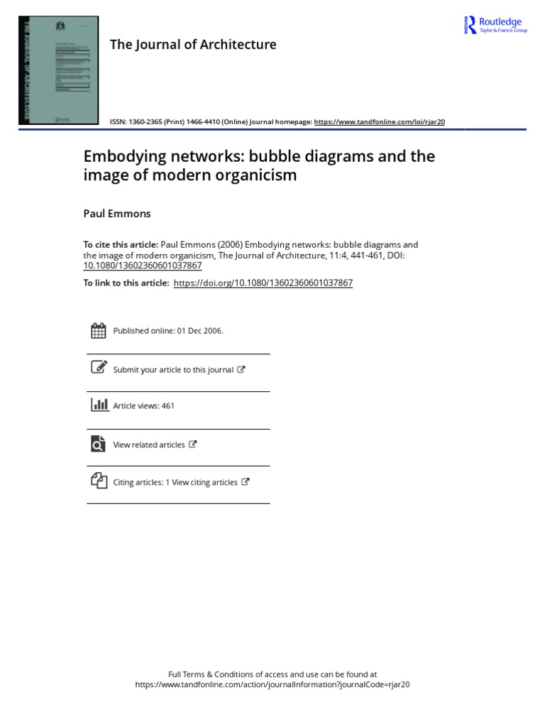 Embodying Networks Bubble Diagrams and The Image of Modern Organicism | PDF | Immune System ...