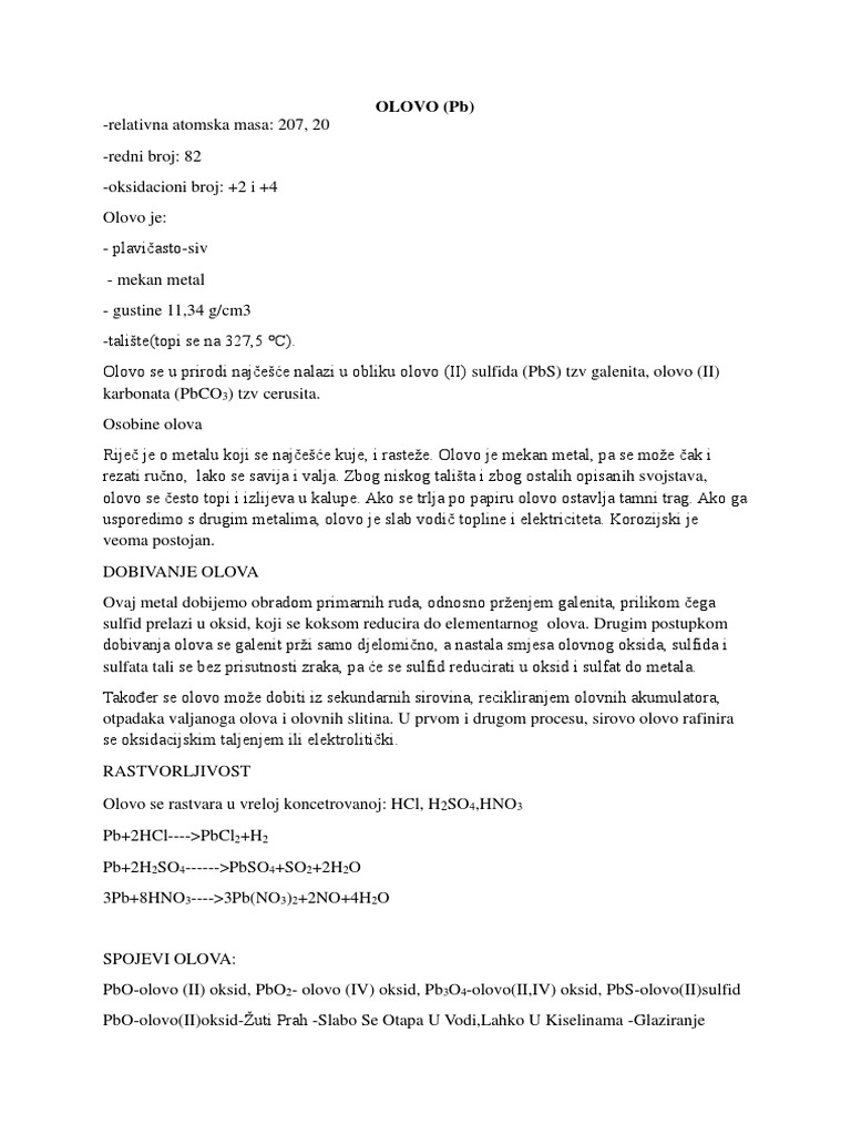 Olovo | PDF