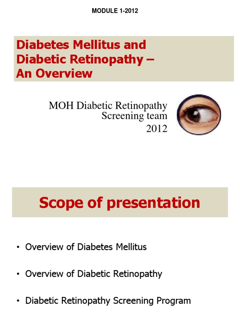 Module 1 - Overview of DM & DR | PDF | Diabetes | Optometry