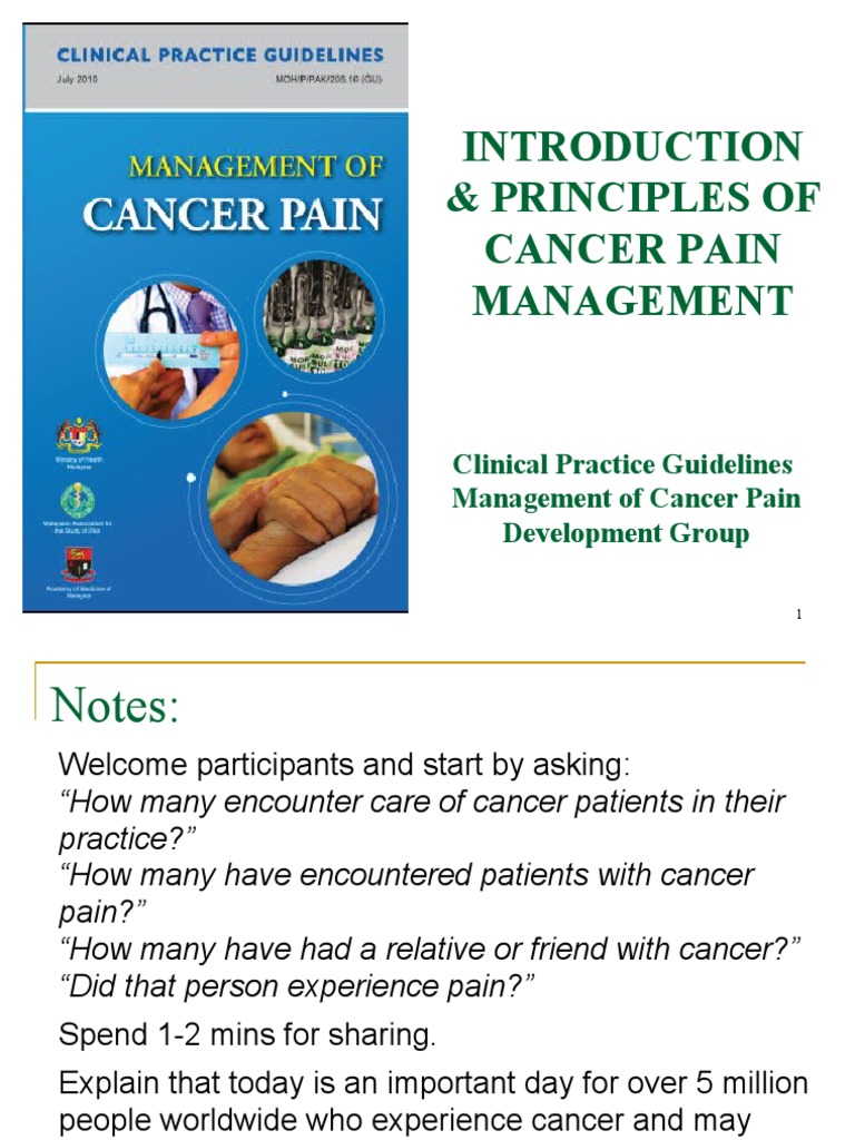 Principles of Cancer Pain Management | PDF | Pain | Palliative Care