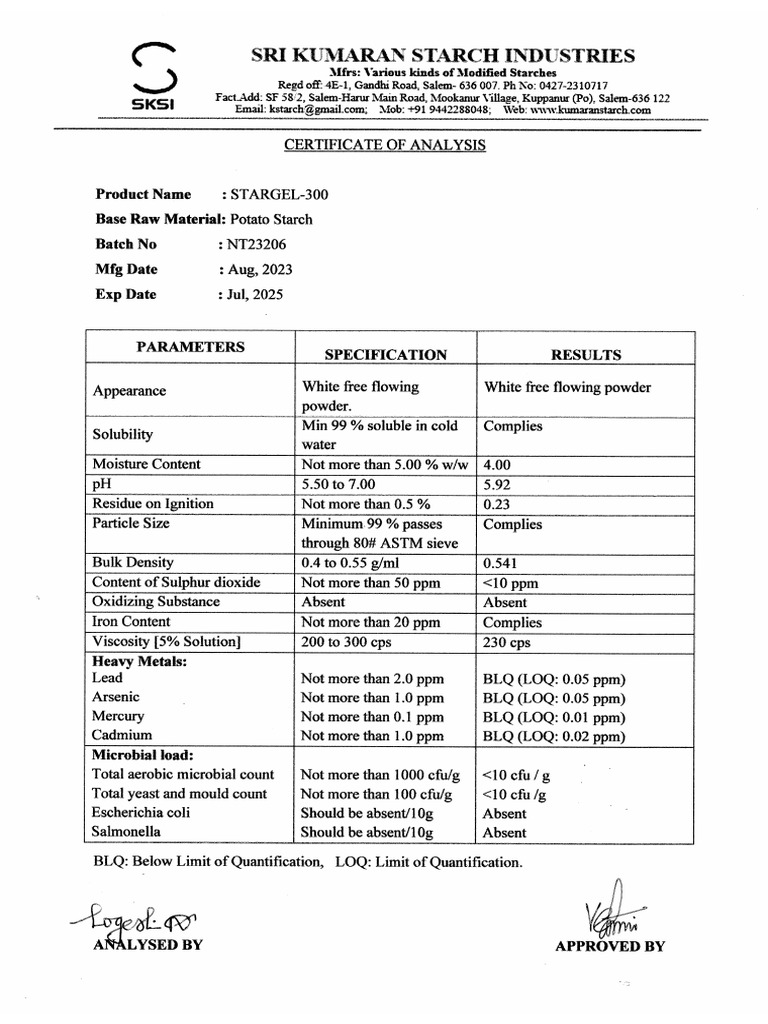 Stargel 300 NT23206 | PDF