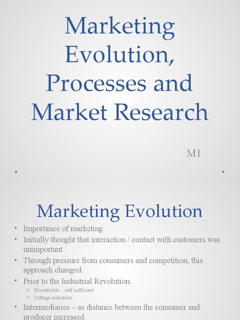 Evolution of Marketing | PDF | Marketing | Economics
