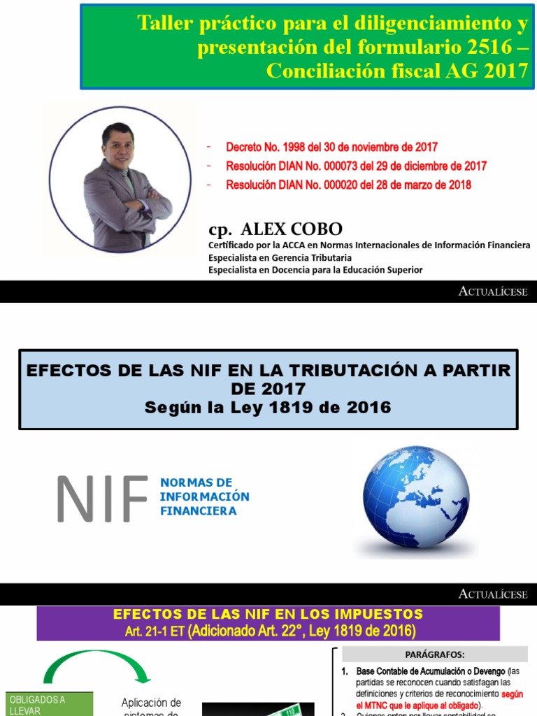 Presentacion Teoria y Normatividad Conciliacion Contable y Fiscal AG ...