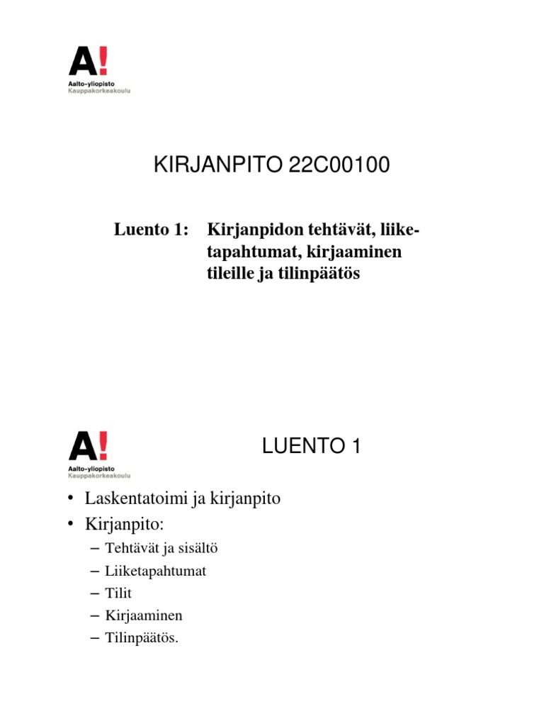 Luento 1 | PDF