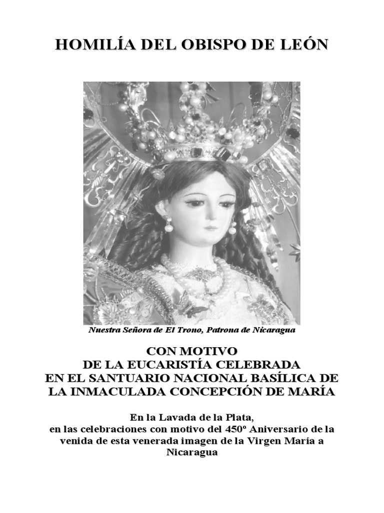 Homilía del Obispo de León sobre María | PDF | María, madre de Jesús ...