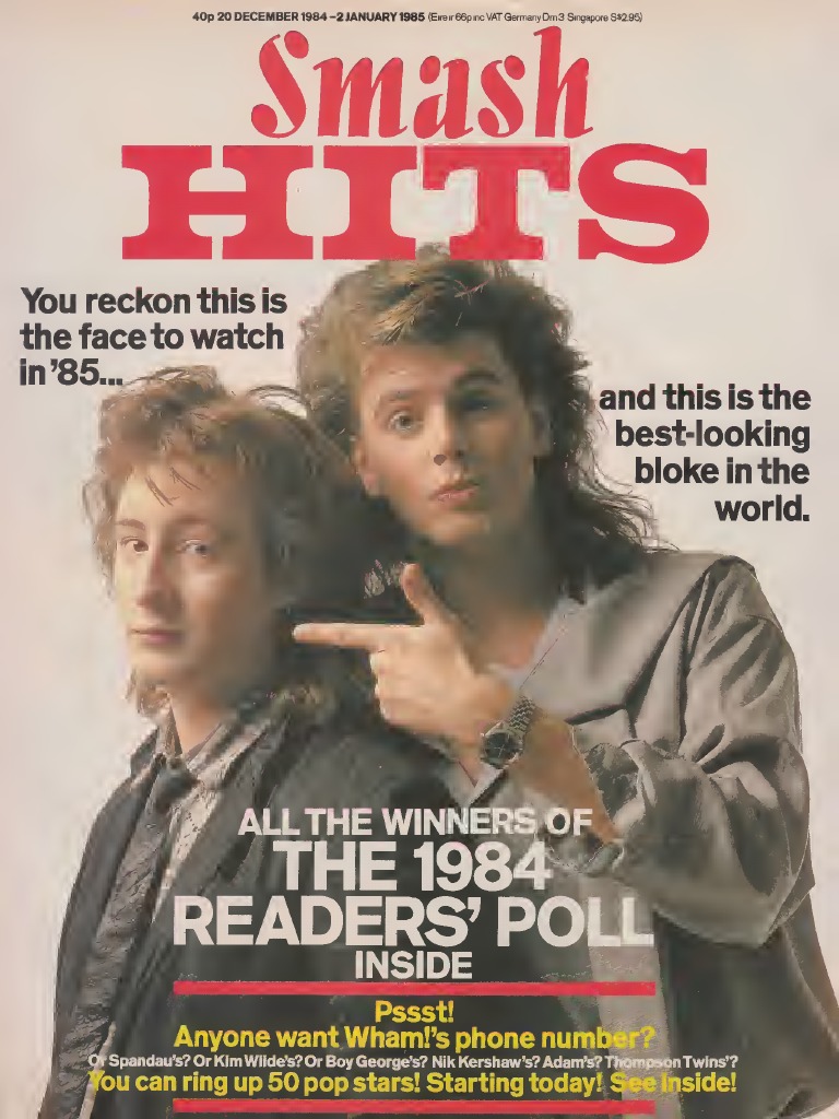 Smash Hits 20 December 2 January 1985 | PDF | Musicians | British Music