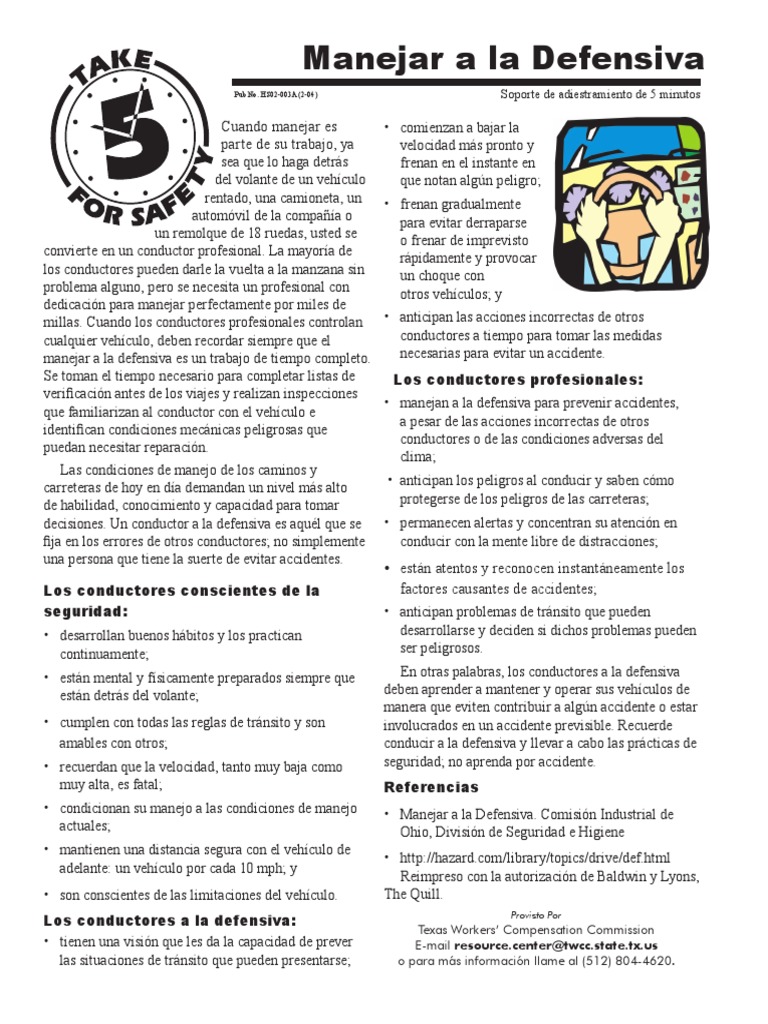 Take 5 For Safety | PDF