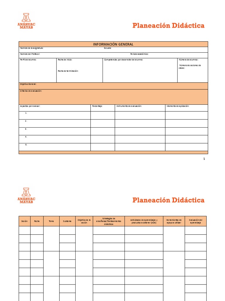 Formato de Planeación Didáctica UAM2 | PDF | Evaluación | Maestros