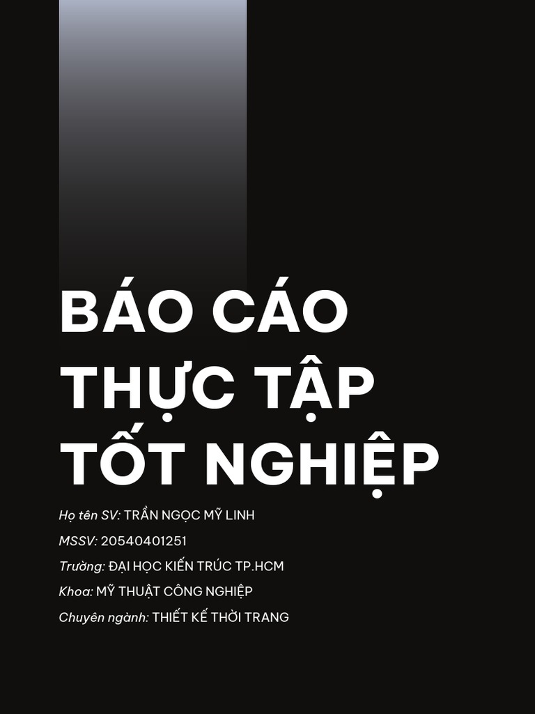 So 'Bao Cao Thuc Tap Tot Nghiep' | PDF