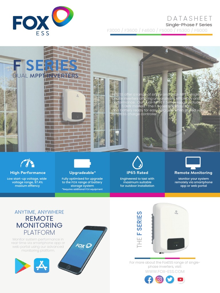 Foxess 6K F6000 220V | PDF | Power Inverter | Electronic Engineering