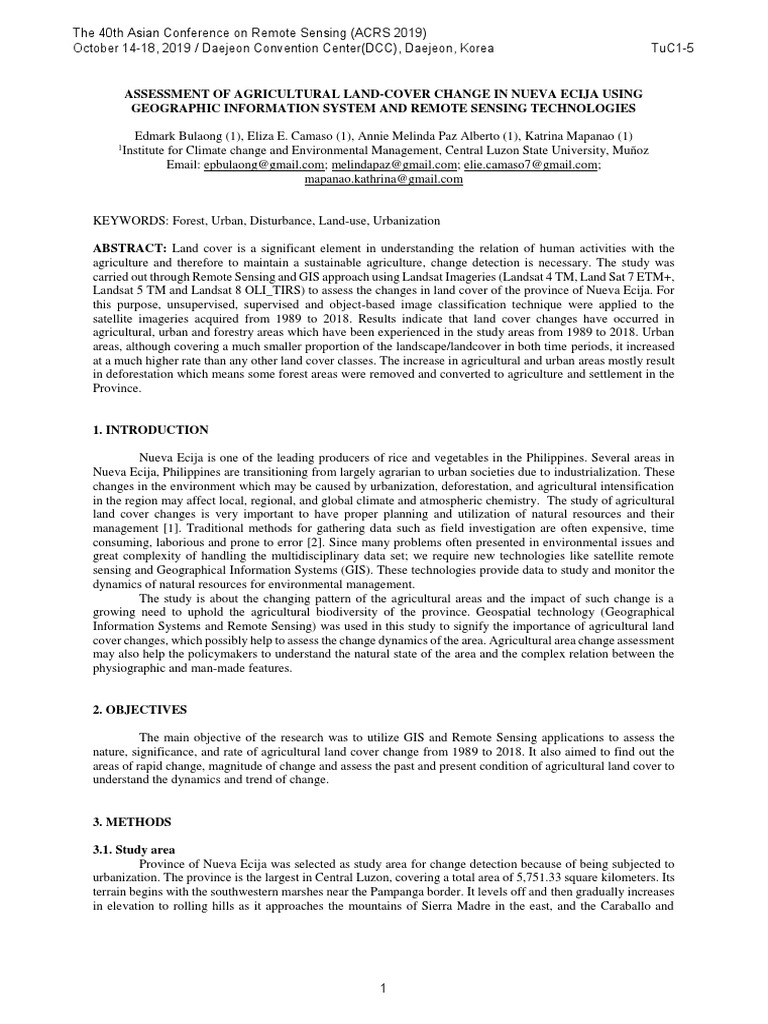 Final RRL 7 | PDF | Statistical Classification | Remote Sensing