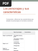 Clasificación de Tipos de Personajes | PDF