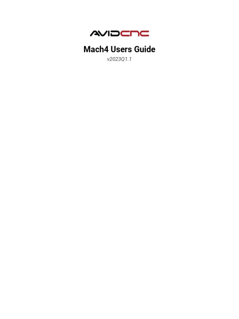 Mach4 CNC Software Guide 2023 | PDF | Numerical Control | Computing