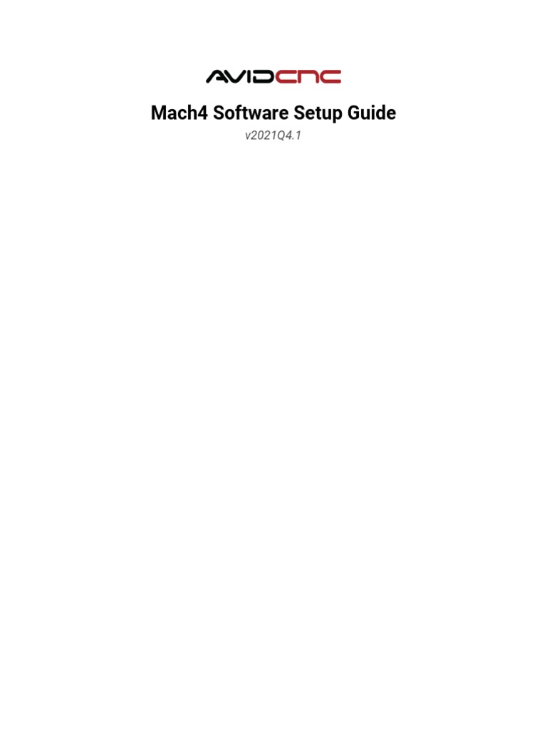 Mach4 Software Setup Guide v2021Q4 1 | PDF | Installation (Computer Programs) | Computer Network