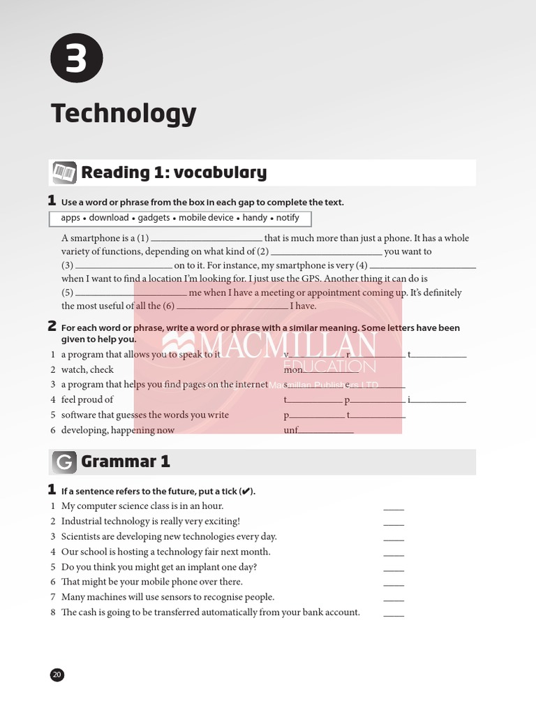 Laser Third Edition b2 WB Unit 3 Technology | PDF