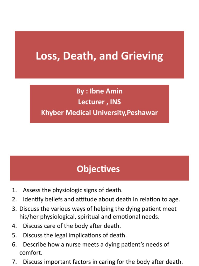 Loss, Death, and Grieving - PPTX 222222-1 | PDF | Grief | Death