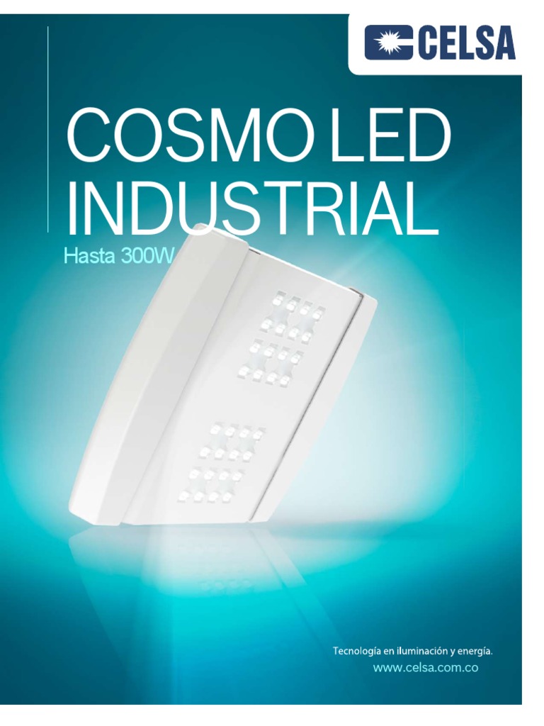COSMO LED INDUSTRIAL | PDF | Diodo emisor de luz | Acero