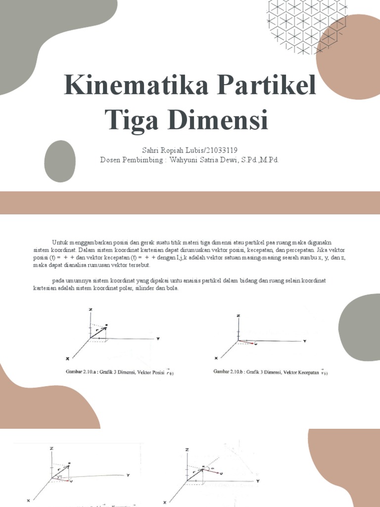 Kinematika | PDF | Metode & Bahan Ajar