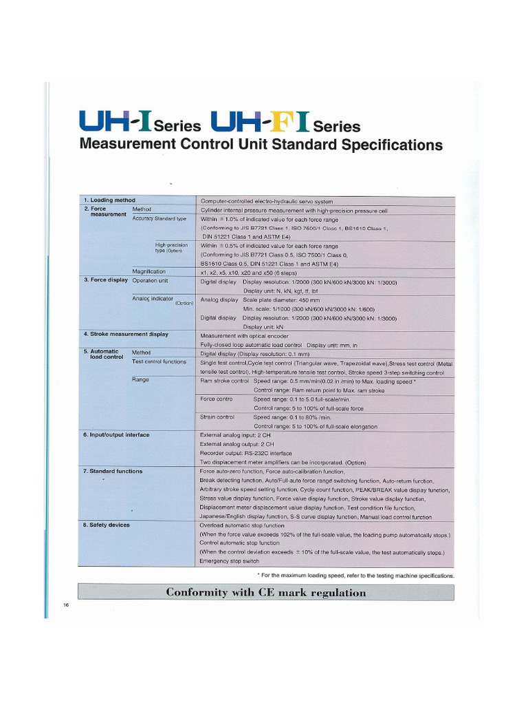 Caracteristicas UH | PDF