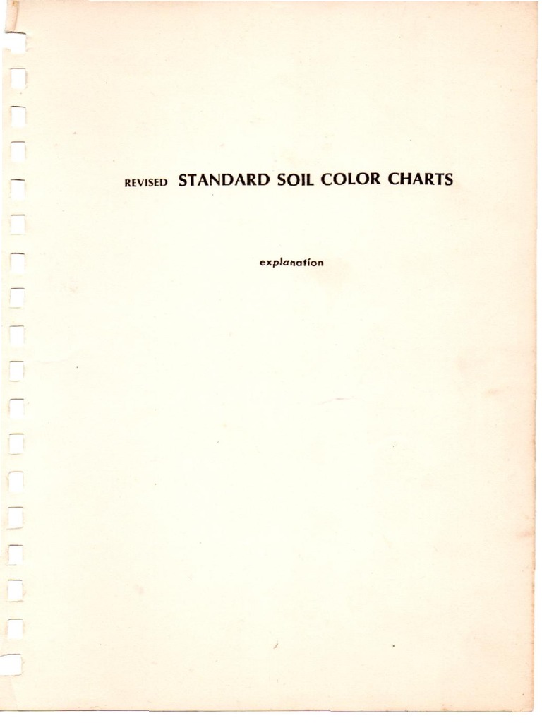 Revised Soil Color Charts Guide | PDF | Image Processing | Color