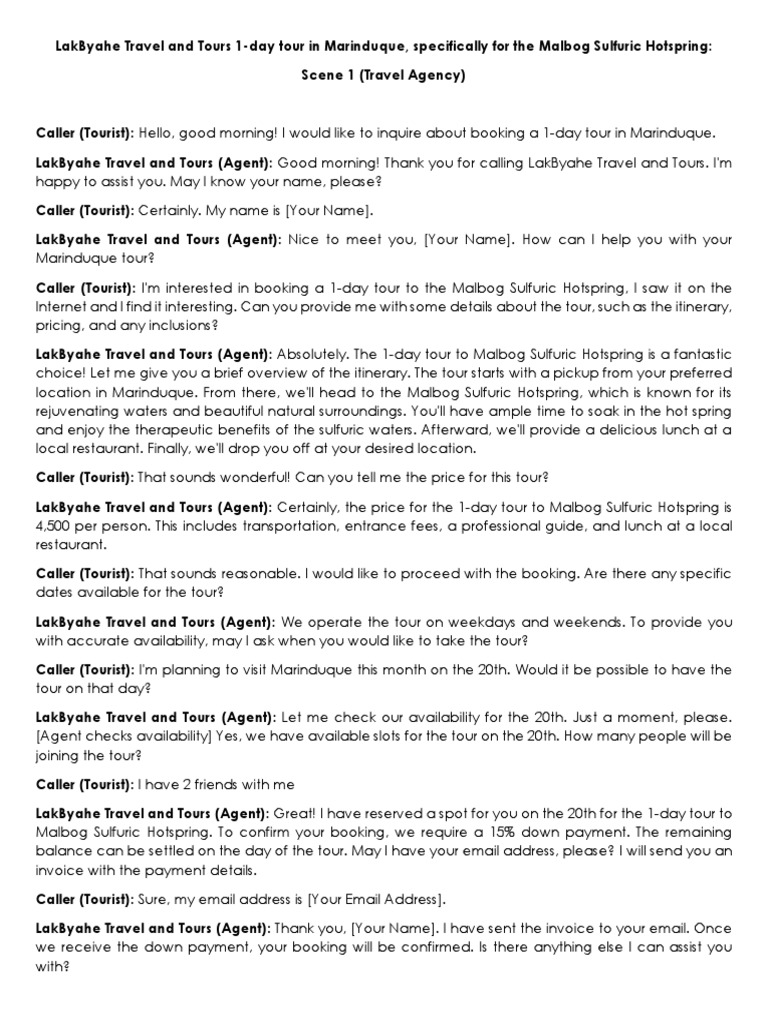 LakByahe Travel and Tours Script | PDF