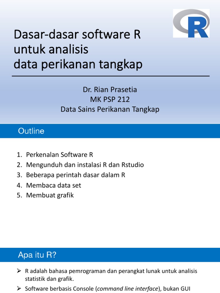 Dasar-dasar Software R untuk Data Perikanan | PDF | Komputer