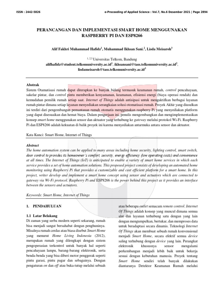 Perancangan Dan Implementasi Smart Home | PDF