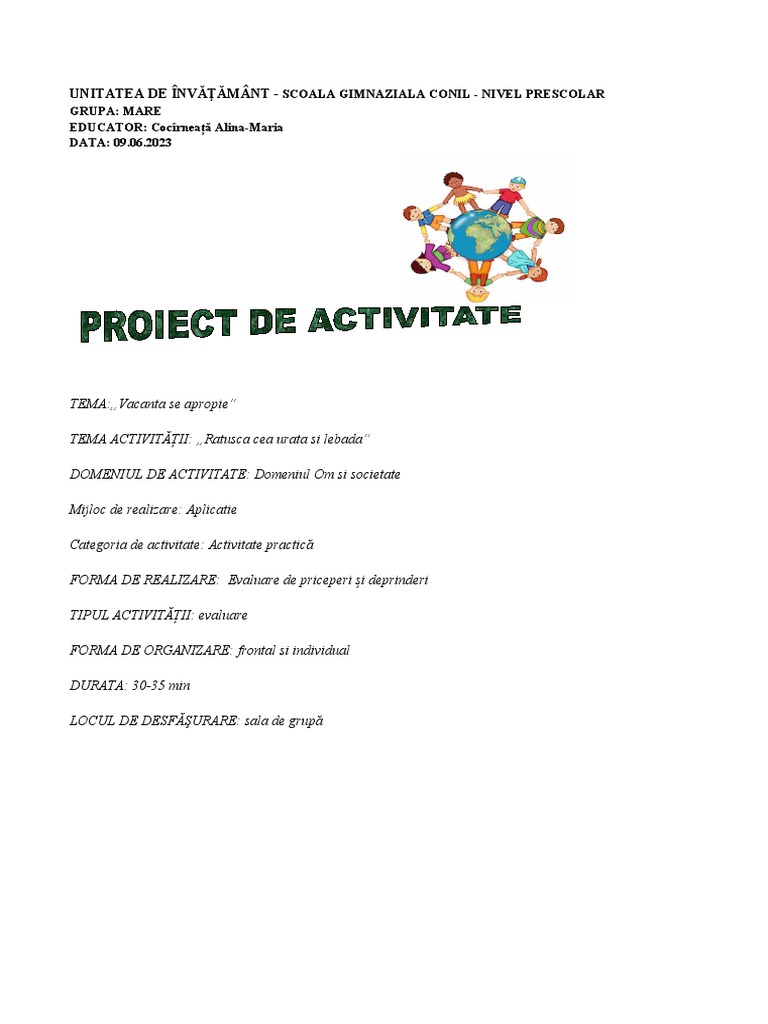 DOS - Ratusca Si Lebada CORECTAT | PDF